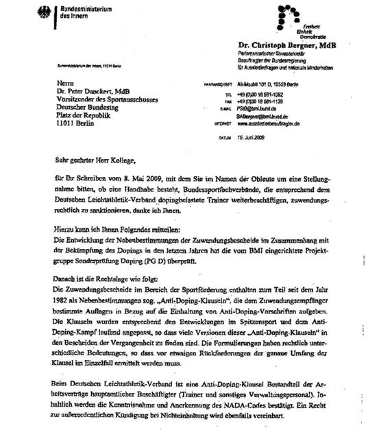 Die Verbal-Salti des Christoph Bergner - SPORT & POLITICS